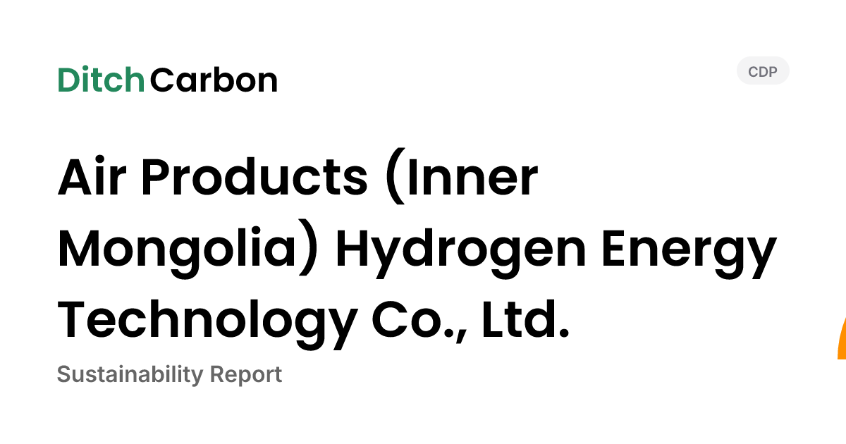 Air Products (Inner Mongolia) Hydrogen Energy Technology Co., Ltd ...