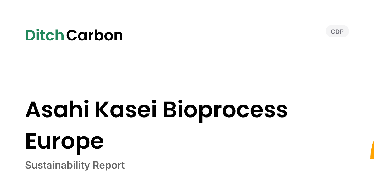 Asahi Kasei Bioprocess Europe Emissions Breakdown & Climate Score ...