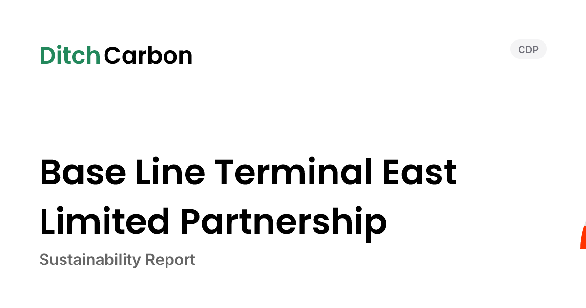 Base Line Terminal East Limited Partnership Emissions Breakdown ...