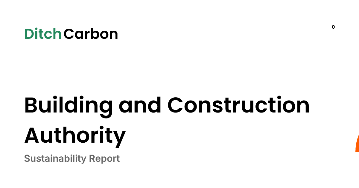 Building and Construction Authority Emissions Breakdown & Climate Score ...