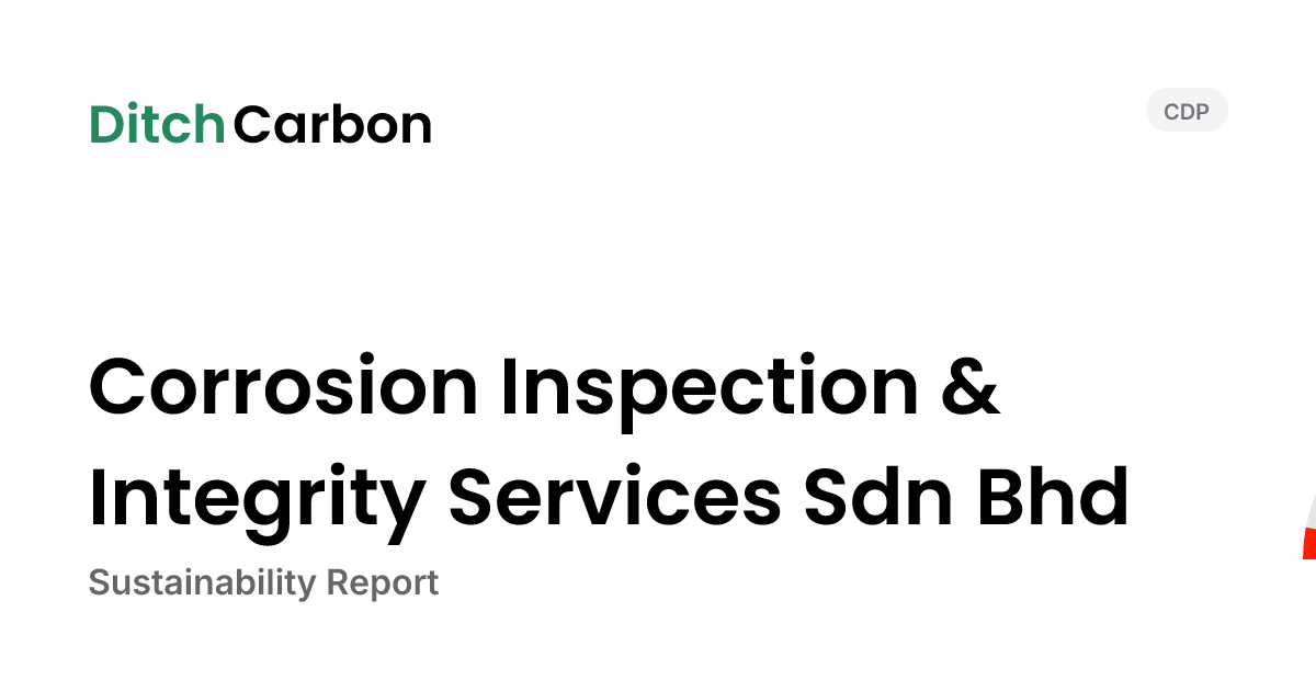 Corrosion Inspection & Integrity Services Sdn Bhd Sustainability Report ...