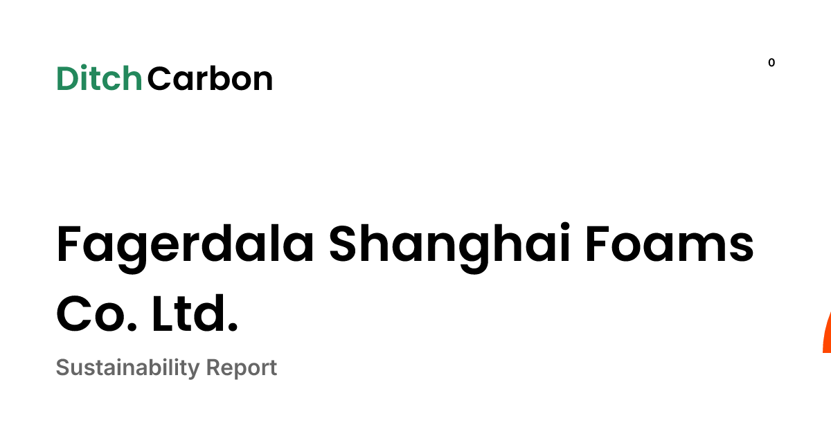 Fagerdala Shanghai Foams Co. Ltd. Emissions Breakdown & Climate Score ...