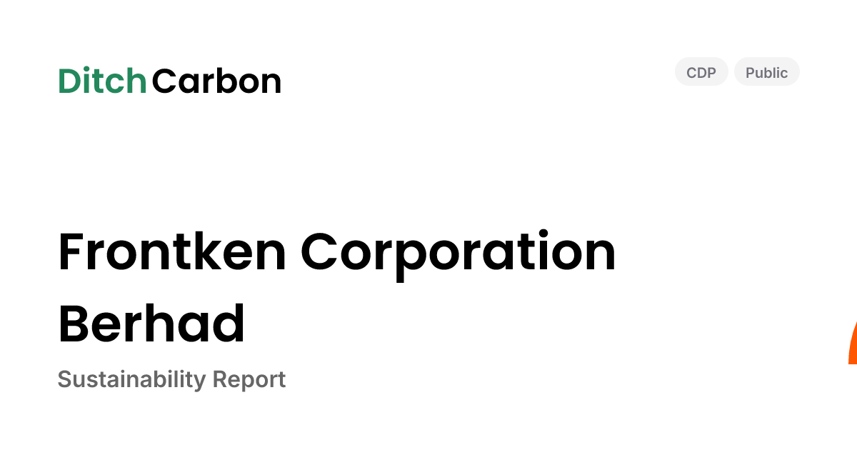 Frontken Corporation Berhad Emissions Breakdown & Climate Score ...