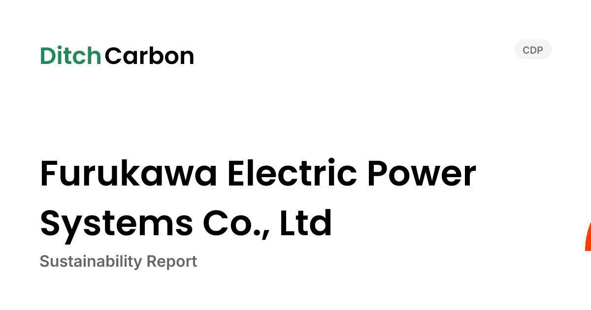 Furukawa Electric Power Systems Co., Ltd Sustainability Report ...