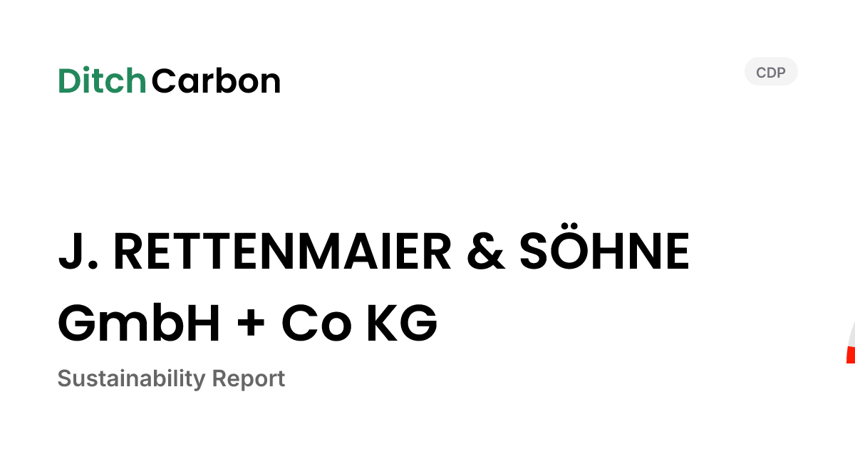 J. RETTENMAIER & SÖHNE GmbH + Co KG Emissions Breakdown & Climate Score ...
