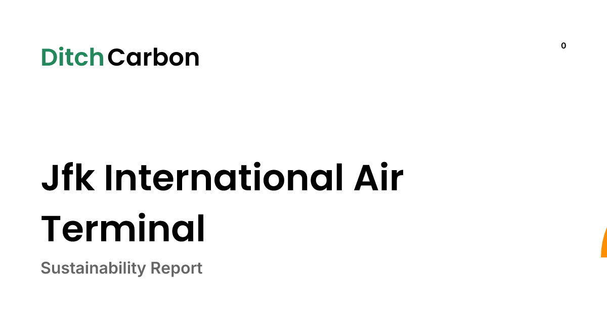 Jfk International Air Terminal Emissions Breakdown & Climate Score ...