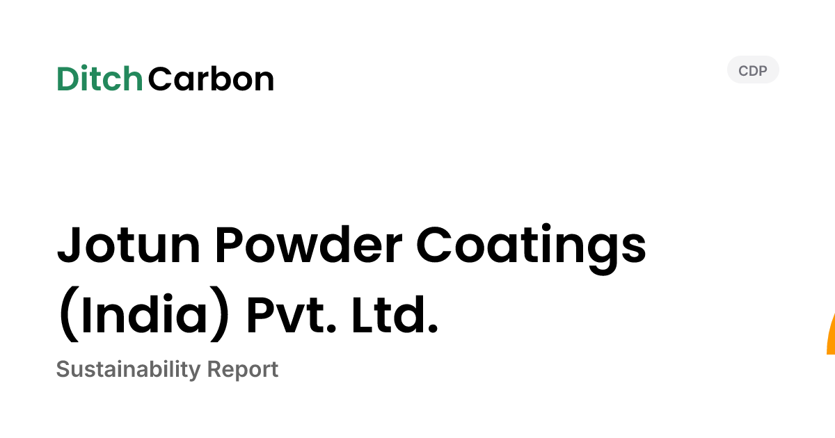 Jotun Powder Coatings (India) Pvt. Ltd. Emissions Breakdown & Climate ...