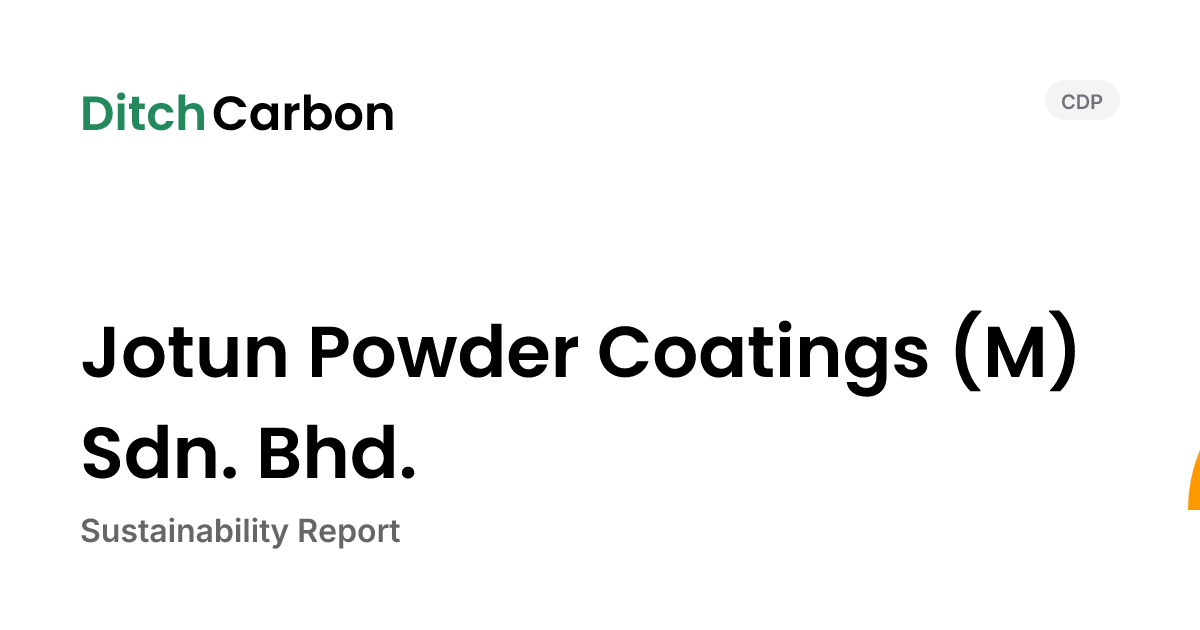 Jotun Powder Coatings (M) Sdn. Bhd. Emissions Breakdown & Climate Score ...