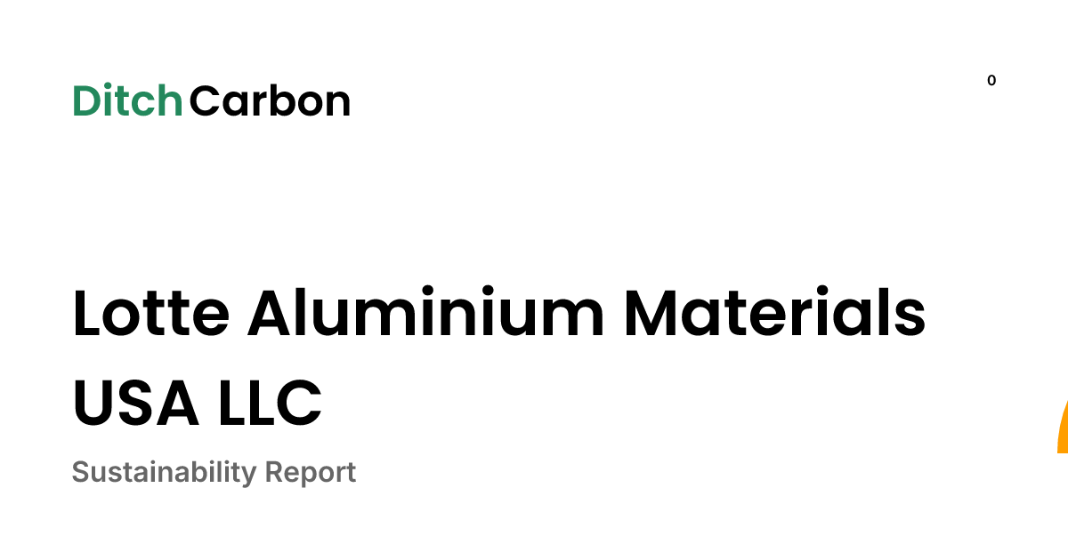 Lotte Aluminium Materials USA LLC Emissions Breakdown & Climate Score ...