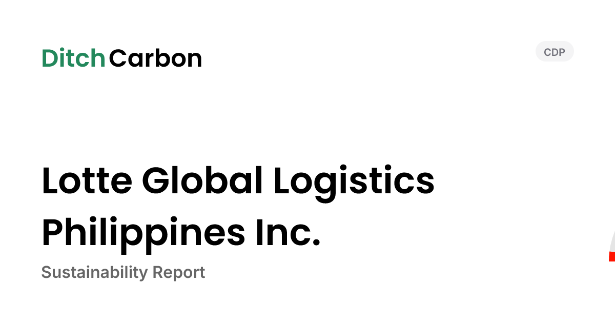 Lotte Global Logistics Philippines Inc. Emissions Breakdown & Climate ...