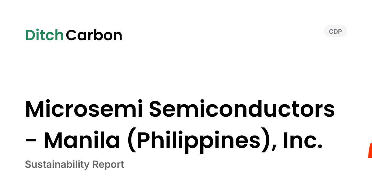Microsemi Semiconductors - Manila (Philippines), Inc. Emissions ...