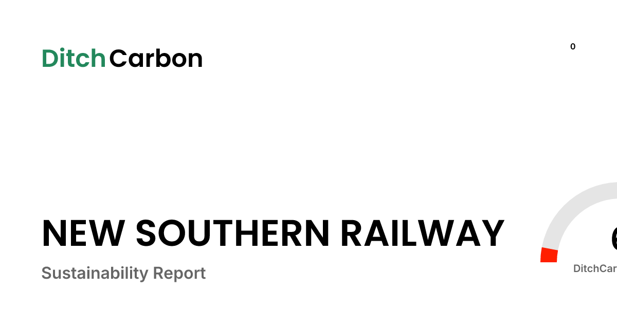 New Southern Railway Sustainability Report Ditchcarbon