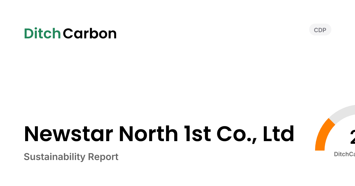 Newstar North 1st Co., Ltd Emissions Breakdown & Climate Score ...