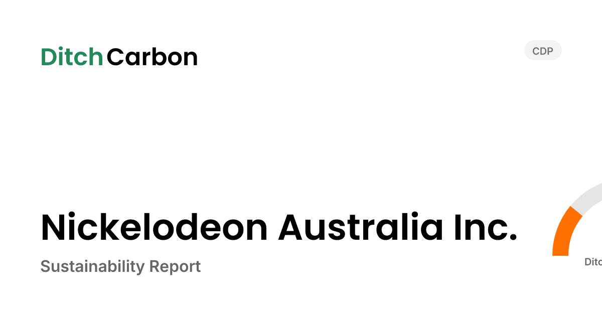 Nickelodeon Australia Inc. Emissions Breakdown & Climate Score ...