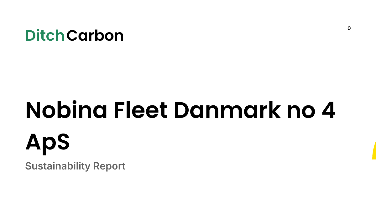 Nobina Fleet Danmark no 4 ApS Emissions Breakdown & Climate Score ...