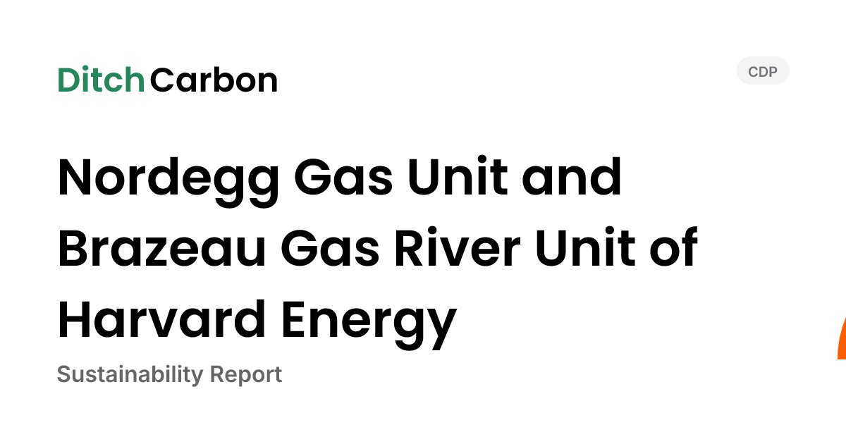 Nordegg Gas Unit and Brazeau Gas River Unit of Harvard Energy ...