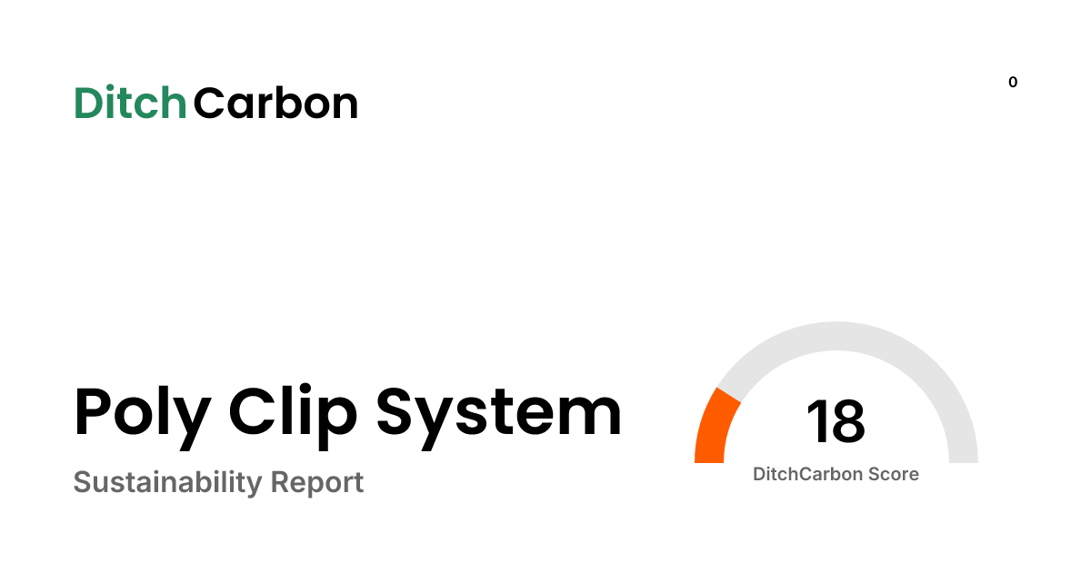 Poly Clip System Sustainability Report | DitchCarbon
