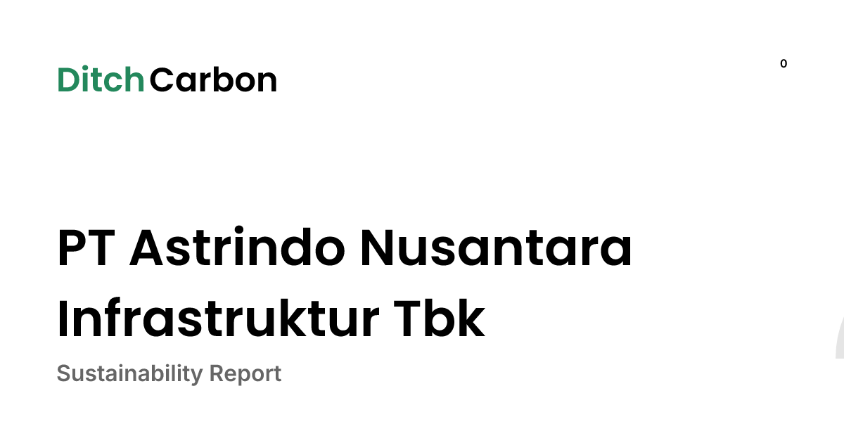 PT Astrindo Nusantara Infrastruktur Tbk Emissions Breakdown & Climate ...