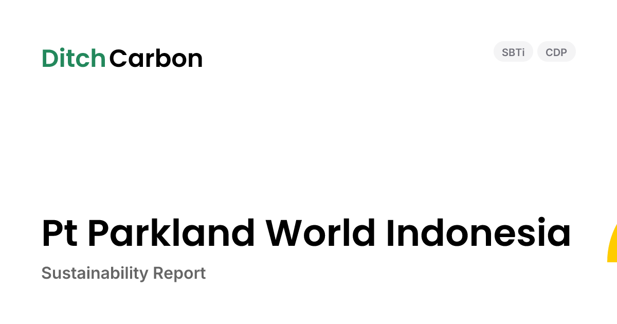Pt Parkland World Indonesia Emissions Breakdown & Climate Score ...