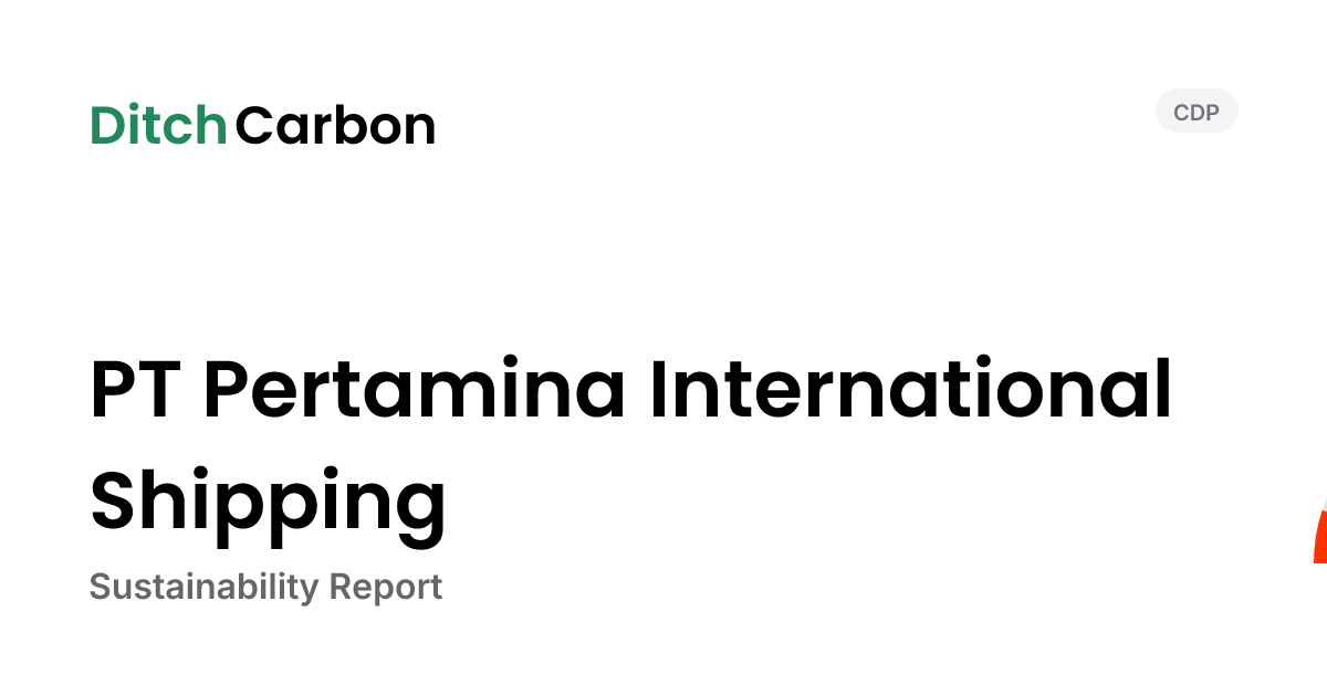 PT Pertamina International Shipping Emissions Breakdown & Climate Score ...