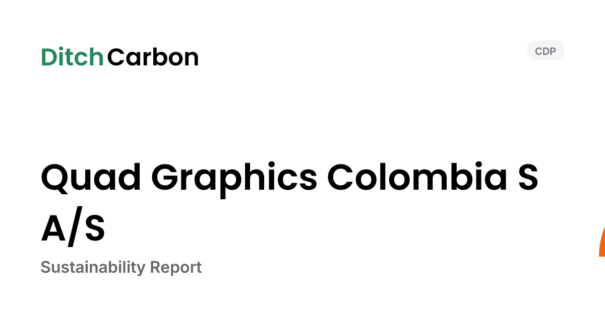 Quad Graphics Colombia S A/S Emissions Breakdown & Climate Score ...