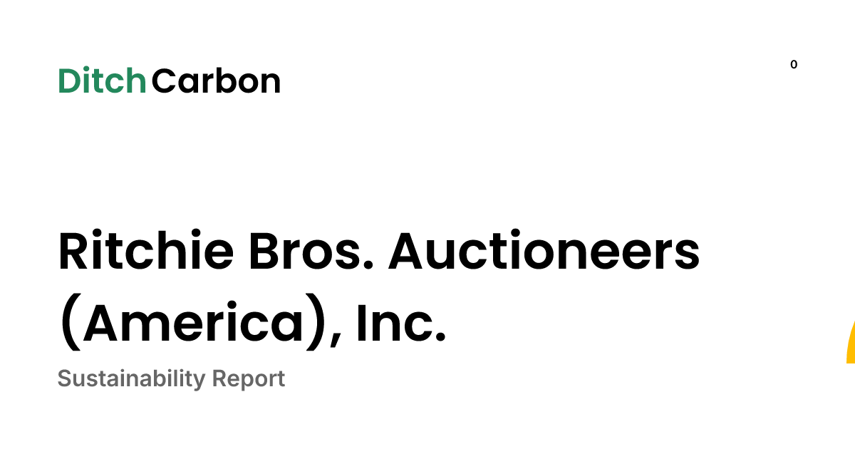 Ritchie Bros. Auctioneers (America), Inc. Emissions Breakdown & Climate ...
