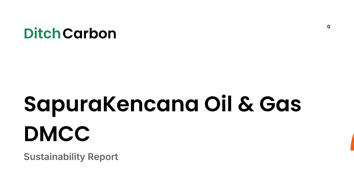 SapuraKencana Oil & Gas DMCC Emissions Breakdown & Climate Score ...