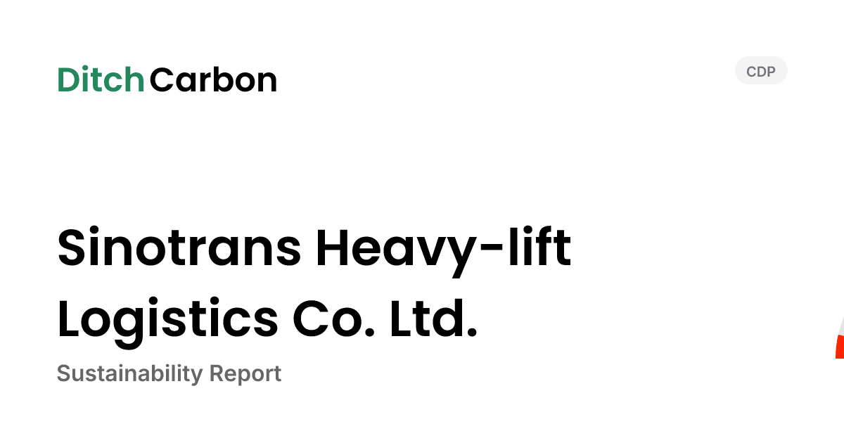 Sinotrans Heavy-lift Logistics Co. Ltd. Emissions Breakdown & Climate ...