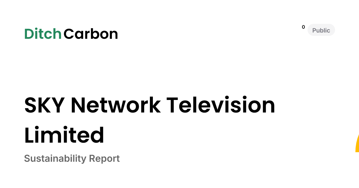SKY Network Television Limited Emissions Breakdown & Climate Score ...