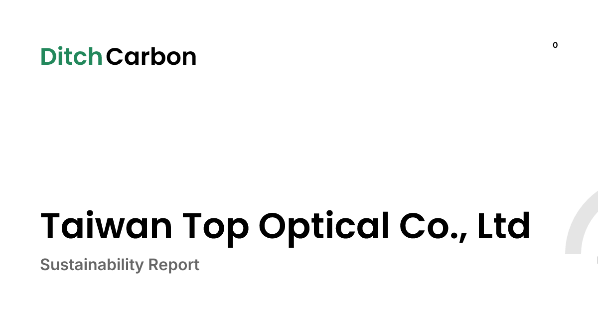 Taiwan Top Optical Co., Ltd Emissions Breakdown & Climate Score ...