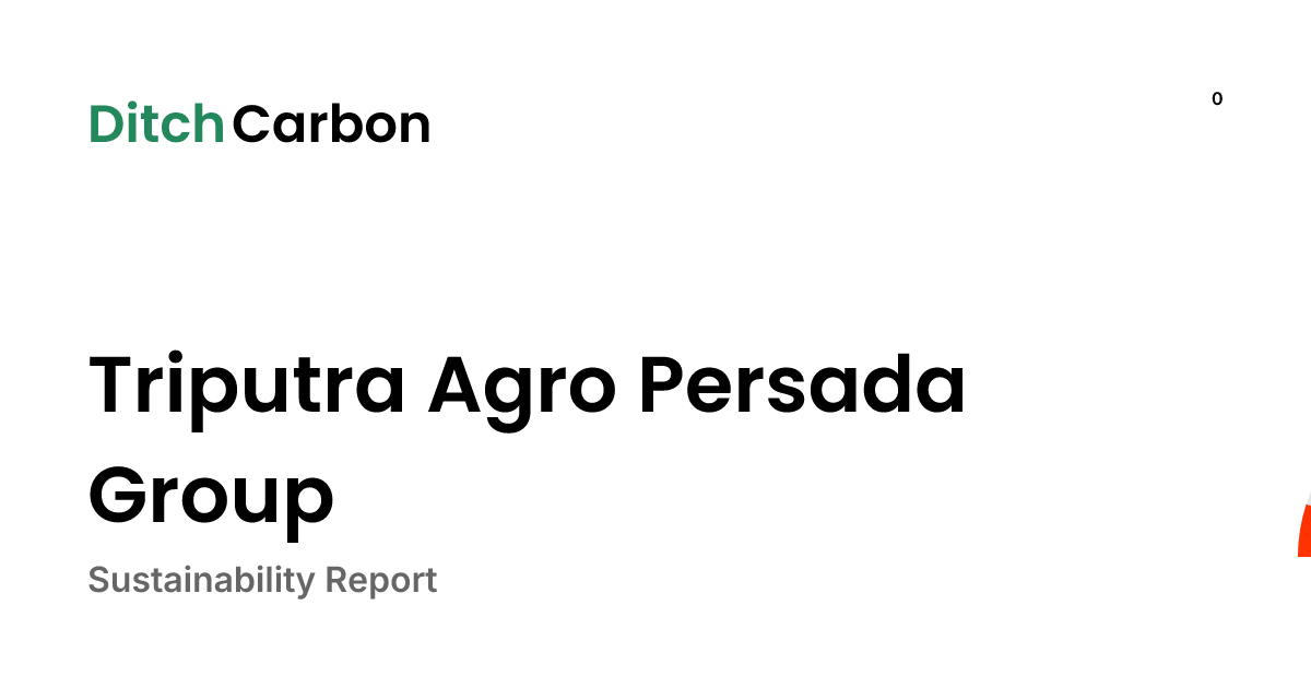 Triputra Agro Persada Group Sustainability Report | DitchCarbon