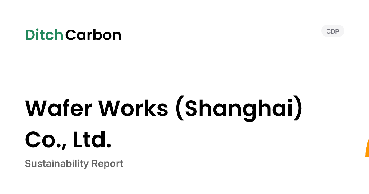 Wafer Works (Shanghai) Co., Ltd. Emissions Breakdown & Climate Score ...