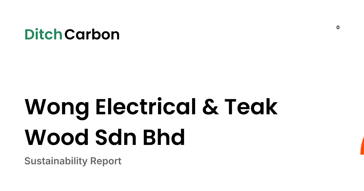 Wong Electrical & Teak Wood Sdn Bhd Emissions Breakdown & Climate Score ...