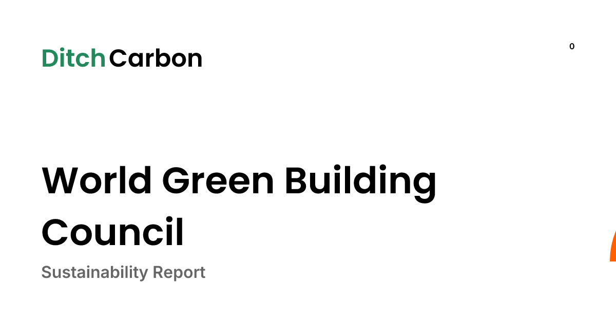 World Green Building Council Emissions Breakdown & Climate Score ...
