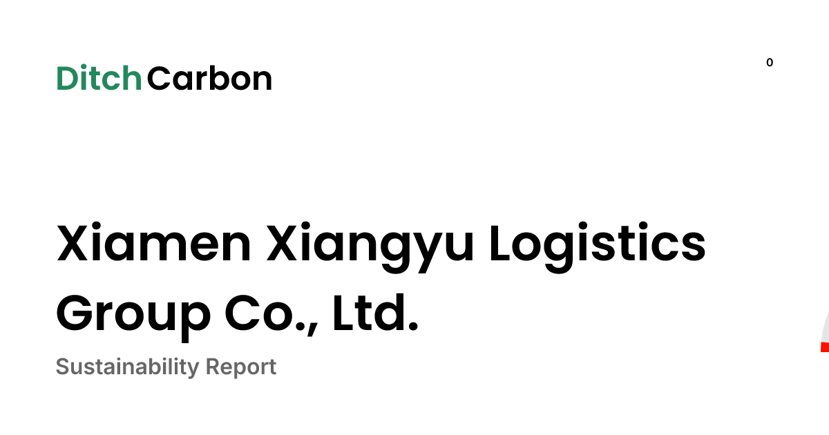 Xiamen Xiangyu Logistics Group Co., Ltd. Emissions Breakdown & Climate ...