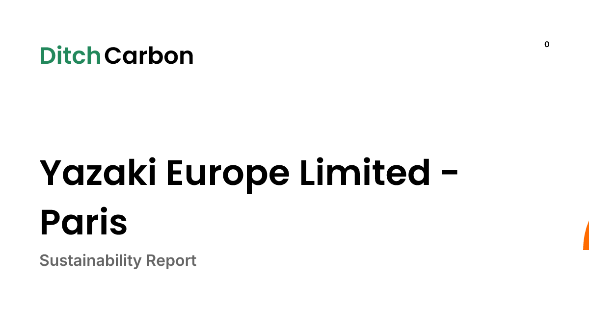 Yazaki Europe Limited - Paris Emissions Breakdown & Climate Score ...